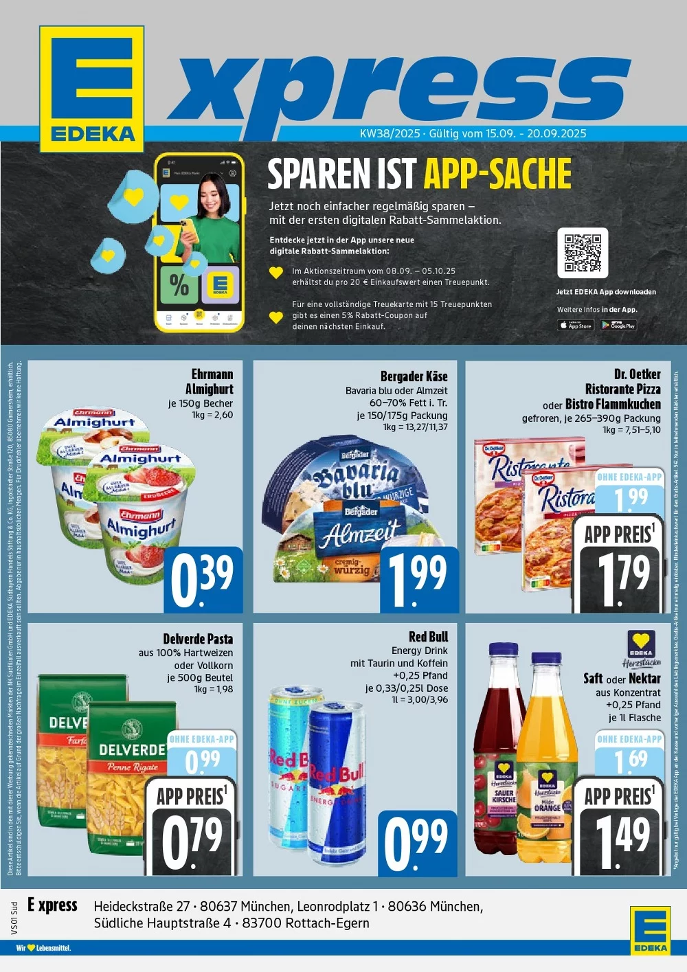 Edeka Xpress Prospekt ab 15.09.2025 Angebote Blättern » Prospekterst