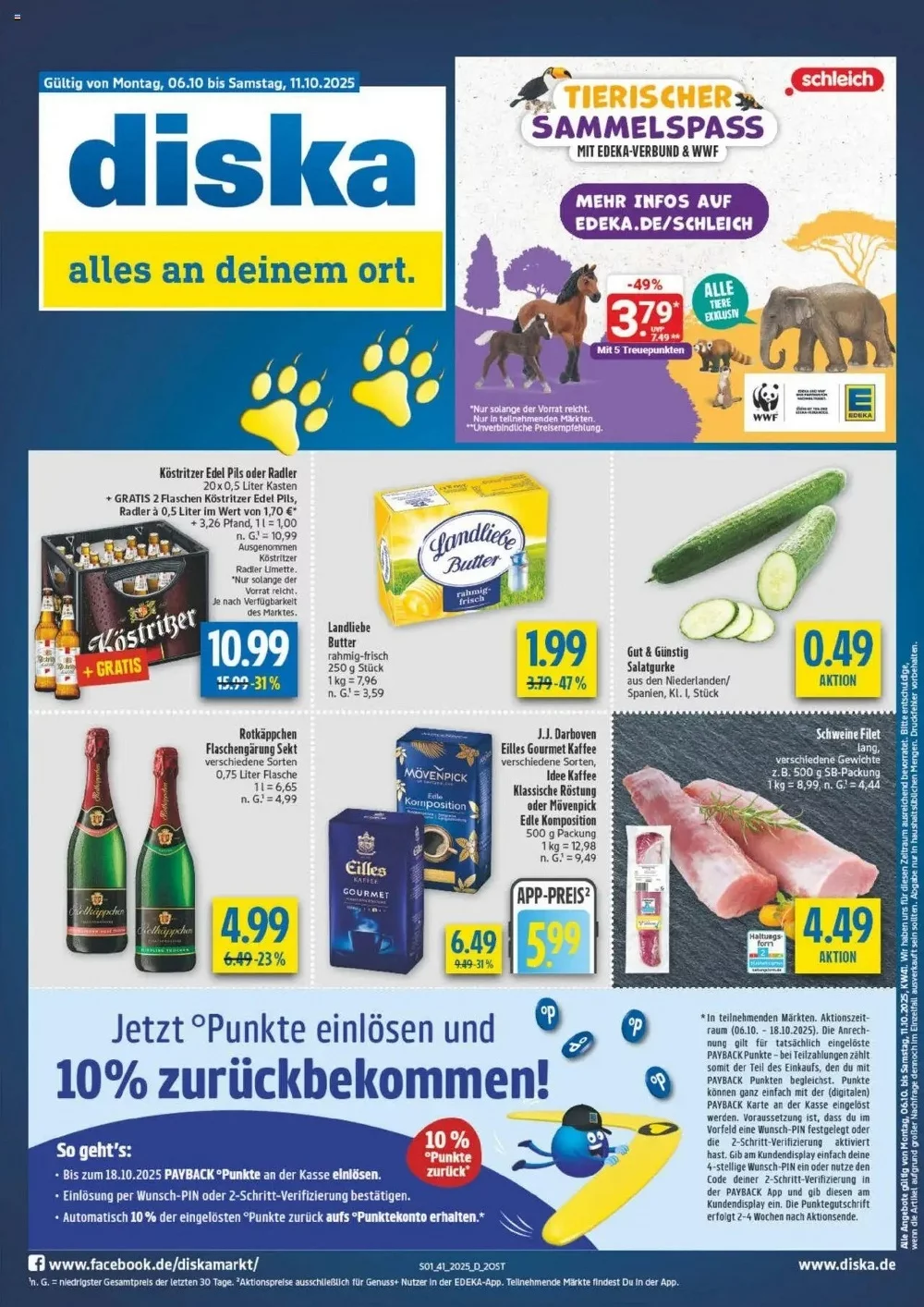 Diska Prospekt Neu ab 06.10.2025 Angebote Blättern » Prospekterst