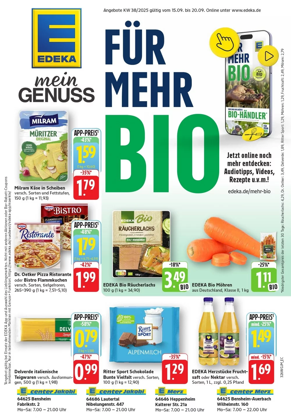 Edeka Südwest Prospekt ab 29.09.2025 Angebote Blättern » Prospekterst