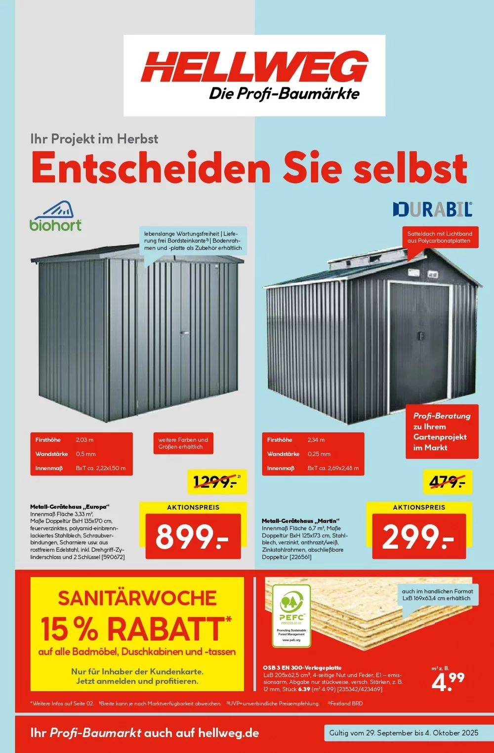 Hellweg Prospekt ab 27.10.2025 Angebote Blättern » Prospekterst