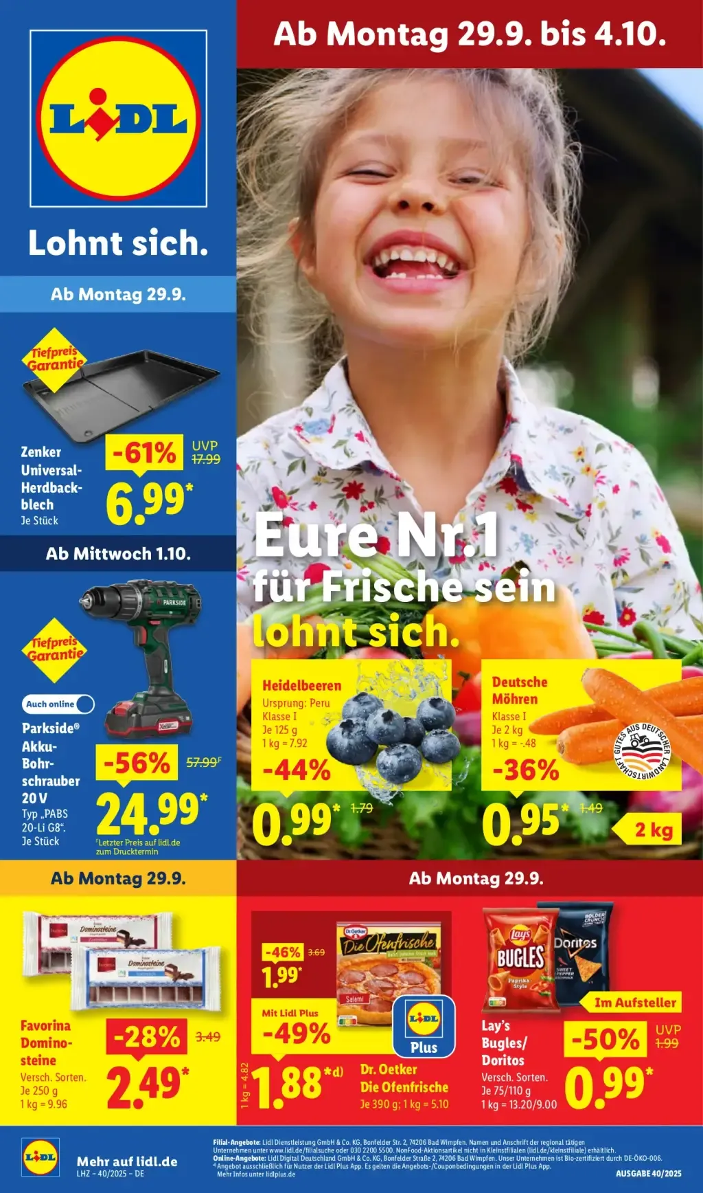 Lidl Prospekt ab 29.09.2025 Angebote Blättern » Prospekterst