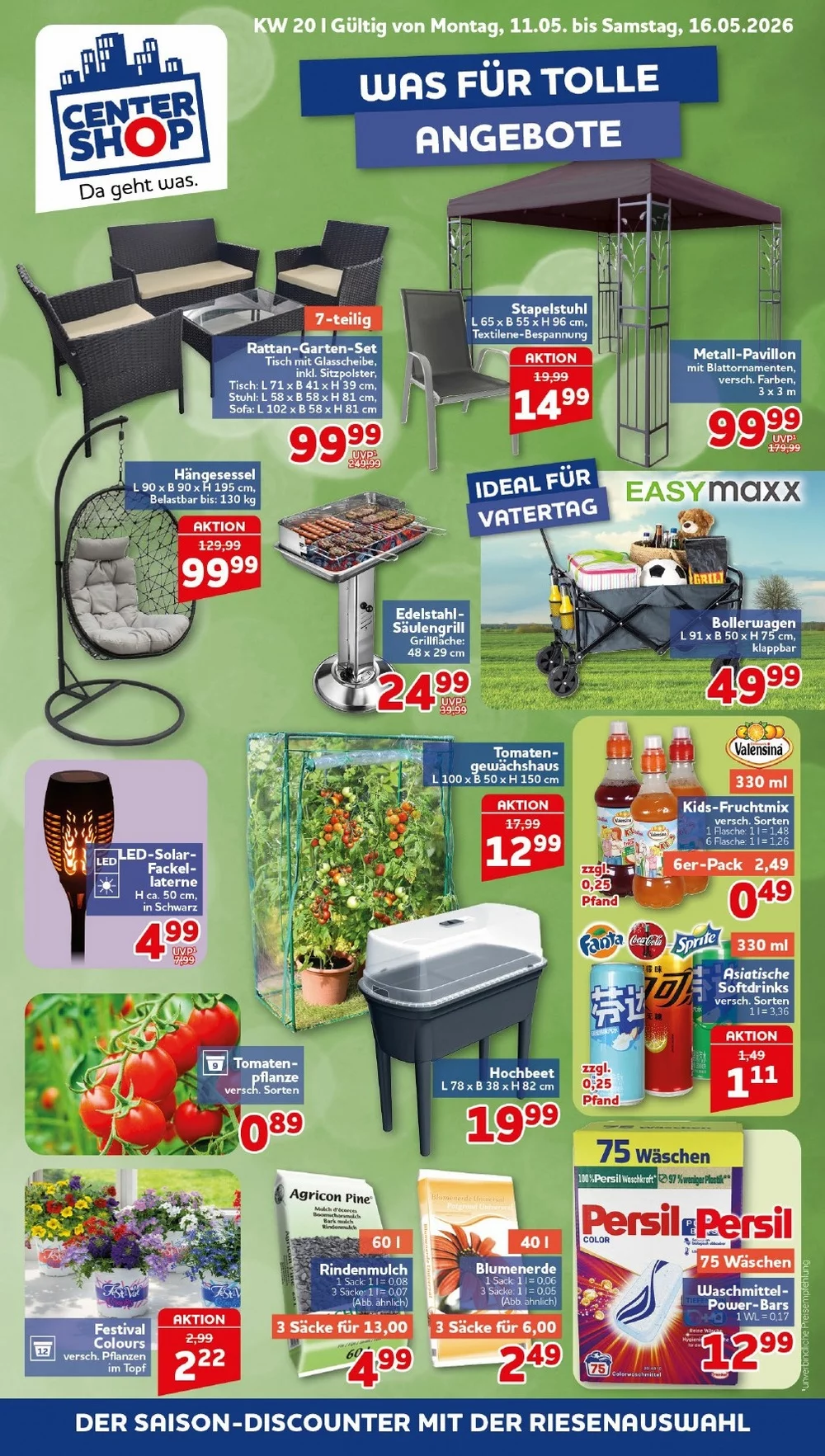 Centershop Prospekt Neu ab 11.05.2026 nächste Woche Blättern » Prospekterst