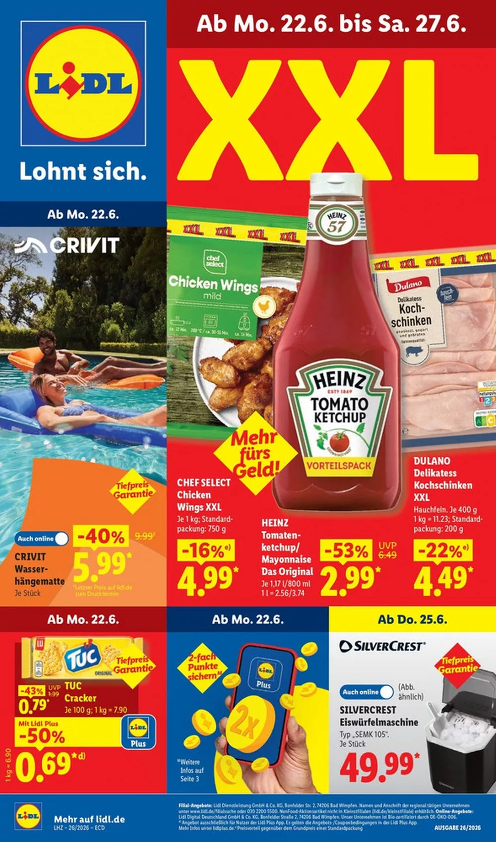 Lidl Prospekt ab 22.06.2026 Angebote Blättern » Prospekterst