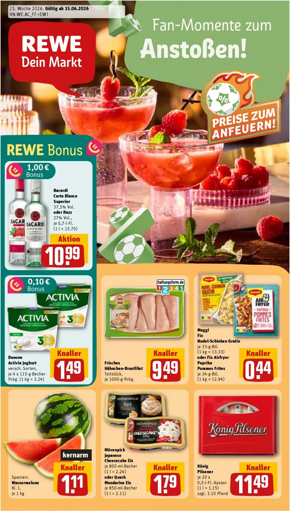 Rewe Prospekt ab 15.06.2026 nächste Woche Blättern » Prospekterst